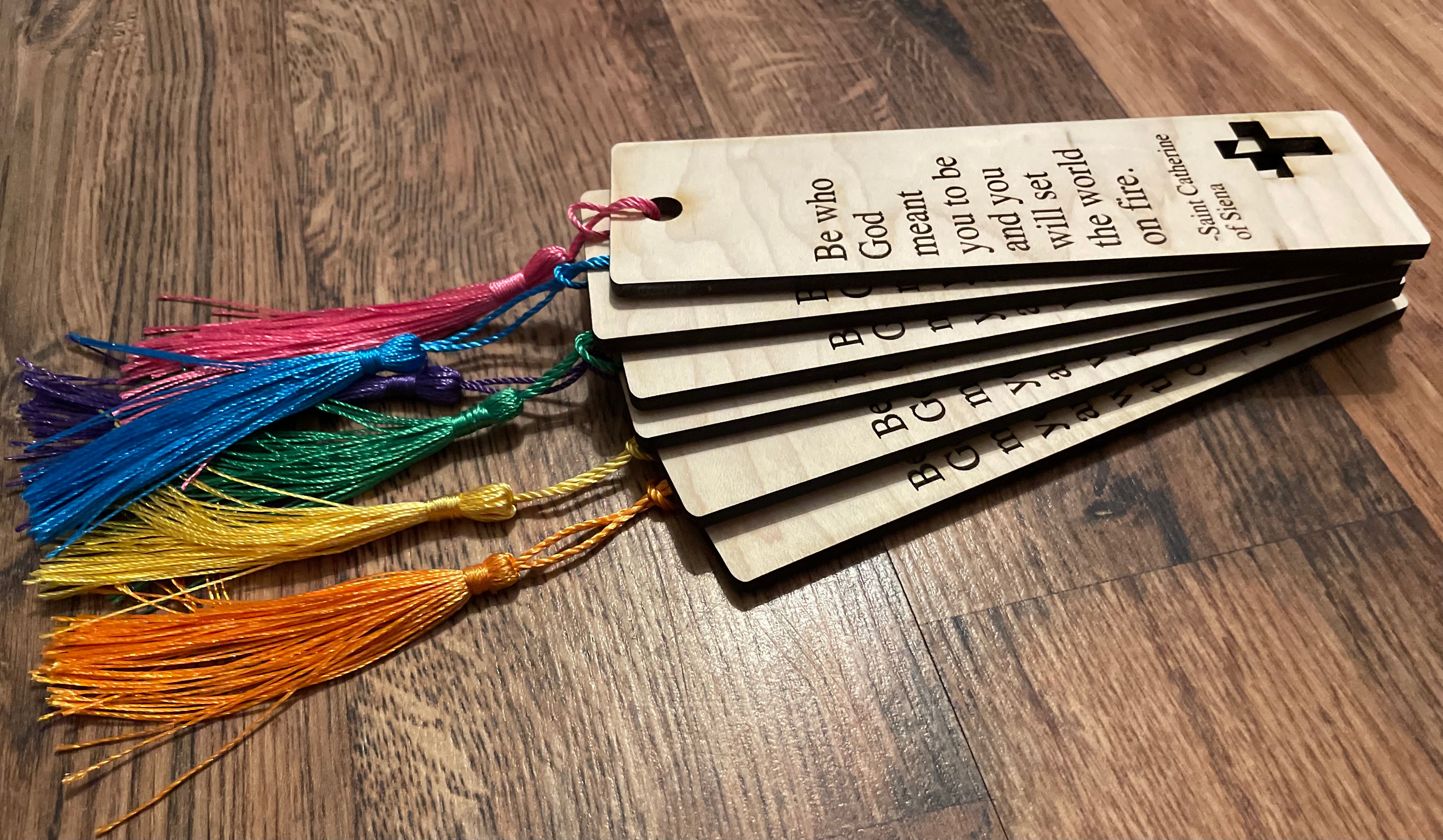 Saint Catherine of Siena wooden bookmark – LivaBella Designs